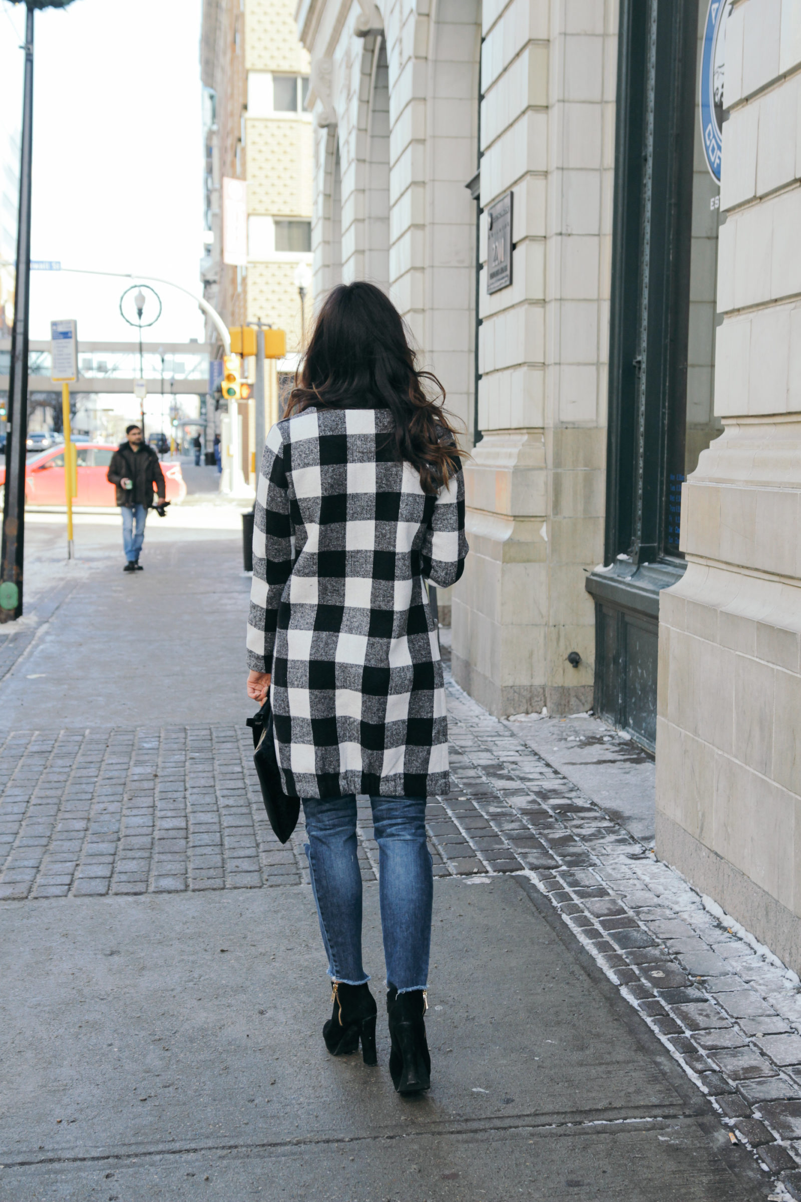 Buffalo Check Coat - Teach Me Style - A style, beauty and life blog.
